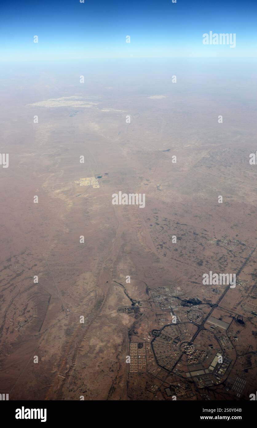 Aerial view of King Khalid military city in Saudi Arabia Stock Photo ...