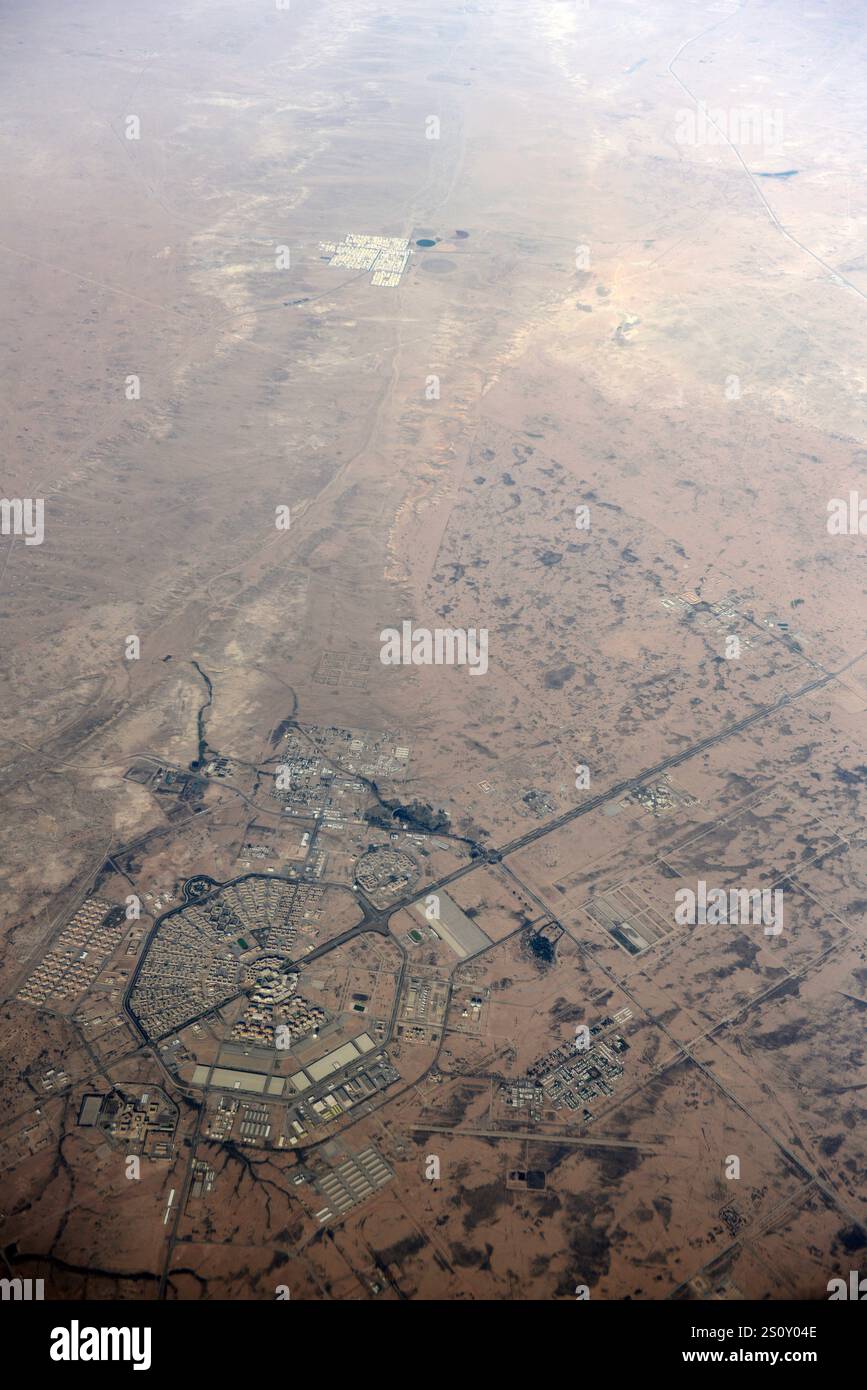 Aerial view of King Khalid military city in Saudi Arabia Stock Photo ...