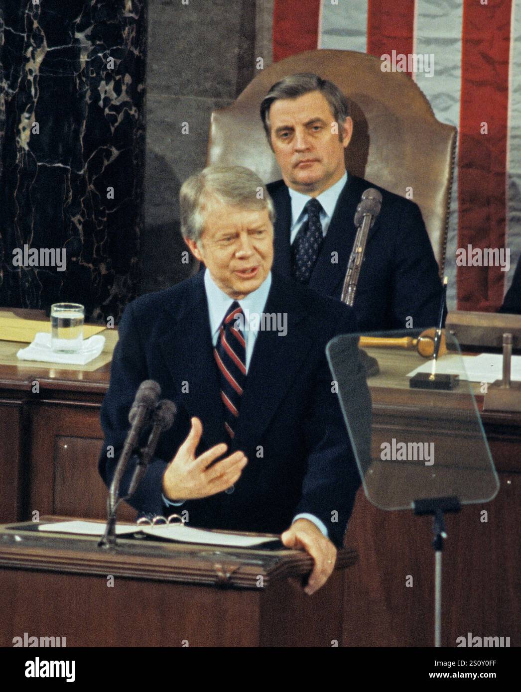 United States President Jimmy Carter delivers his State of the Union ...