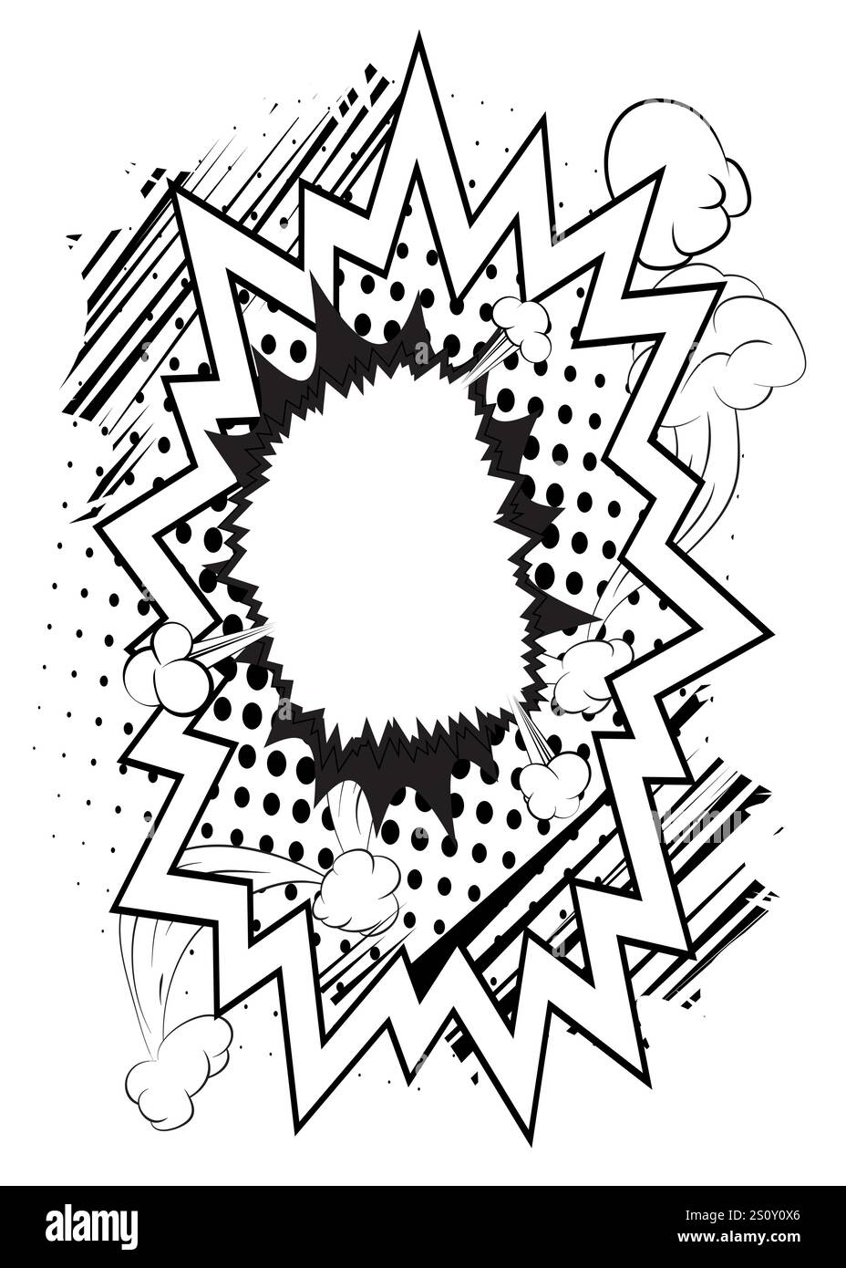 Cartoon White Background, Vector comic book Classic poster. Retro ...