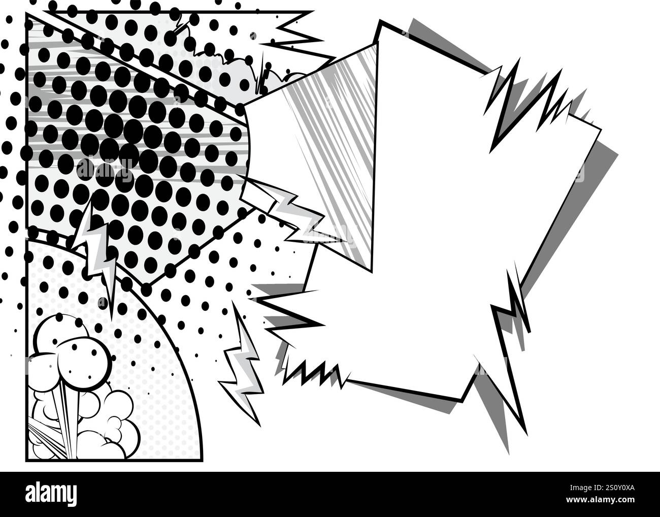 Cartoon White Background, Vector comic book Classic poster. Retro ...