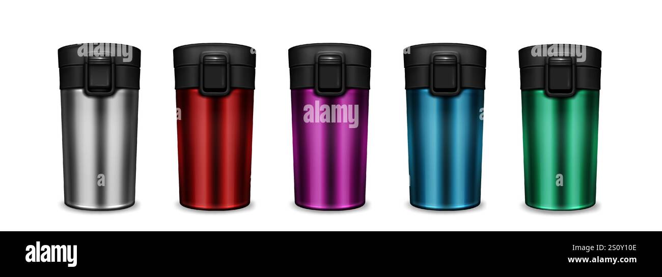 Tumbler cup set in metallic textures - silver and red, pink and blue ...