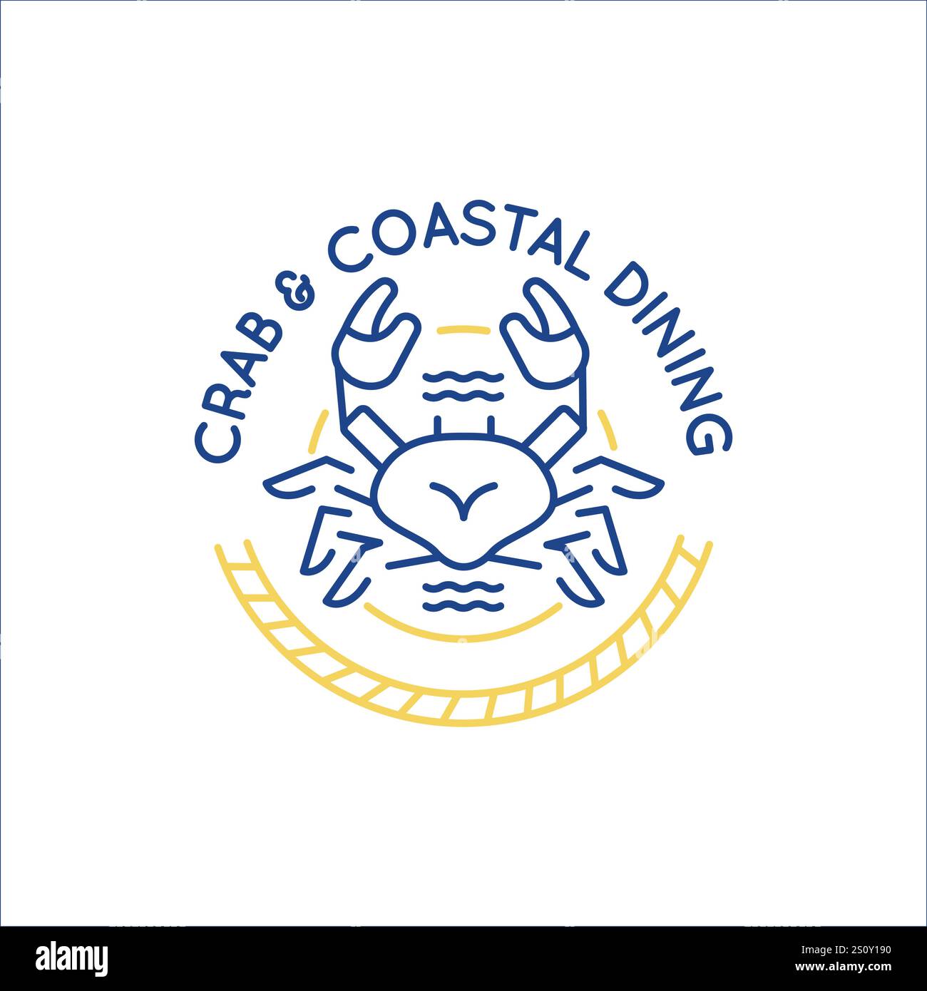 Simple Logo with Crab Icon Stock Vector Image & Art - Alamy