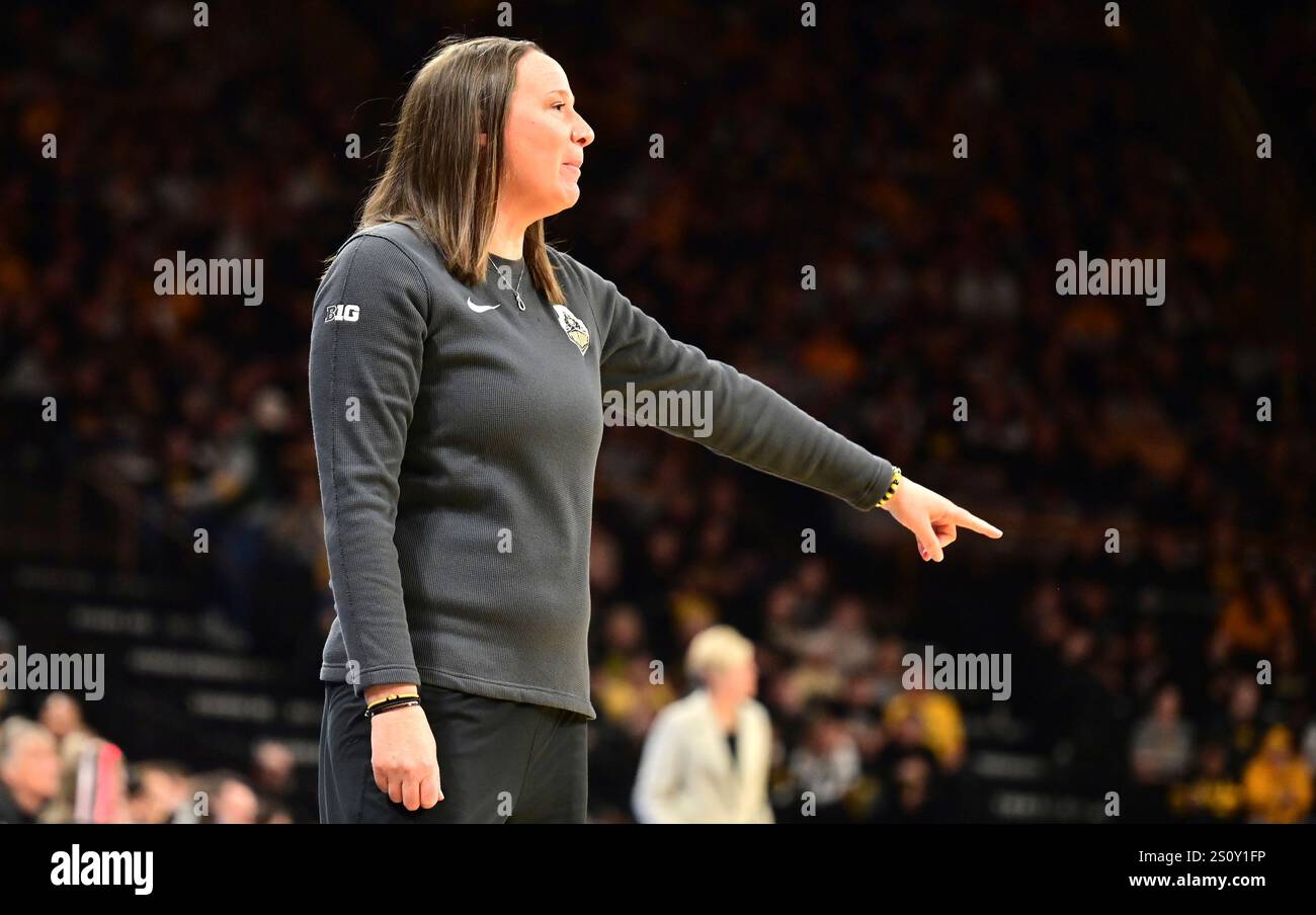 IOWA CITY, IA - DECEMBER 29: Purdue head coach Katie Gearlds as seen ...