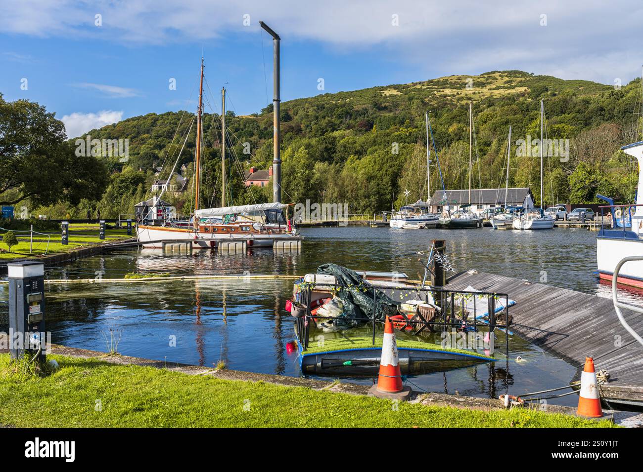 Bowling, West Dunbartonshire, Scotland, UK - September 18, 2023: A ...