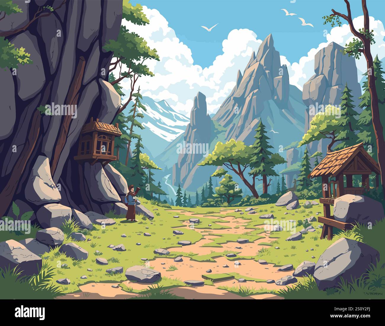Elements of adventure in graphic style Stock Vector Image & Art - Alamy
