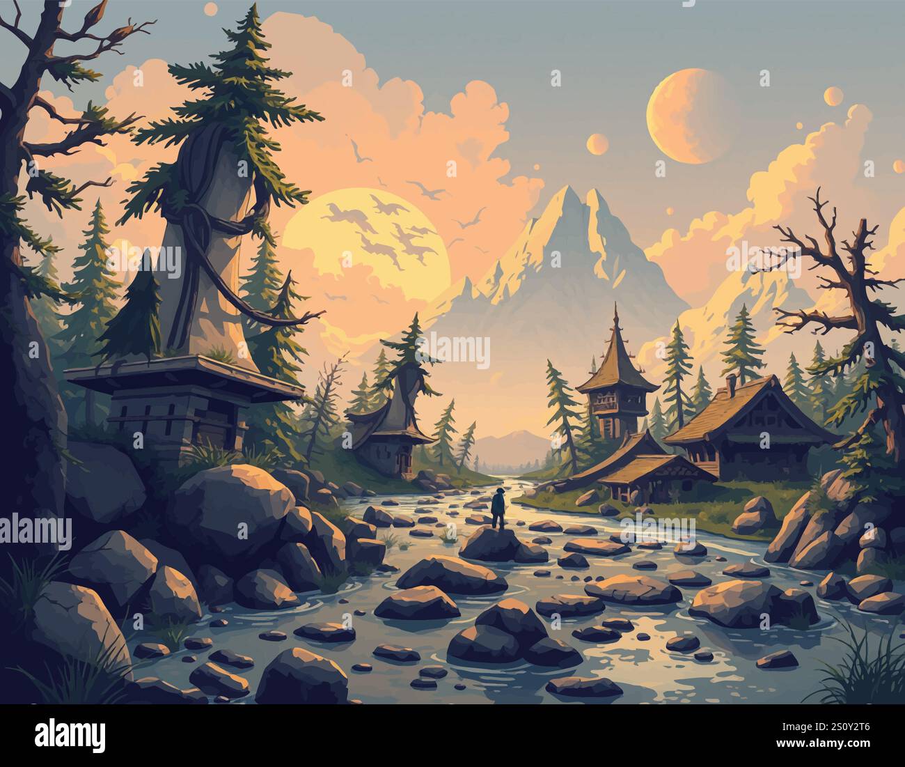 Elements of adventure in graphic style Stock Vector Image & Art - Alamy