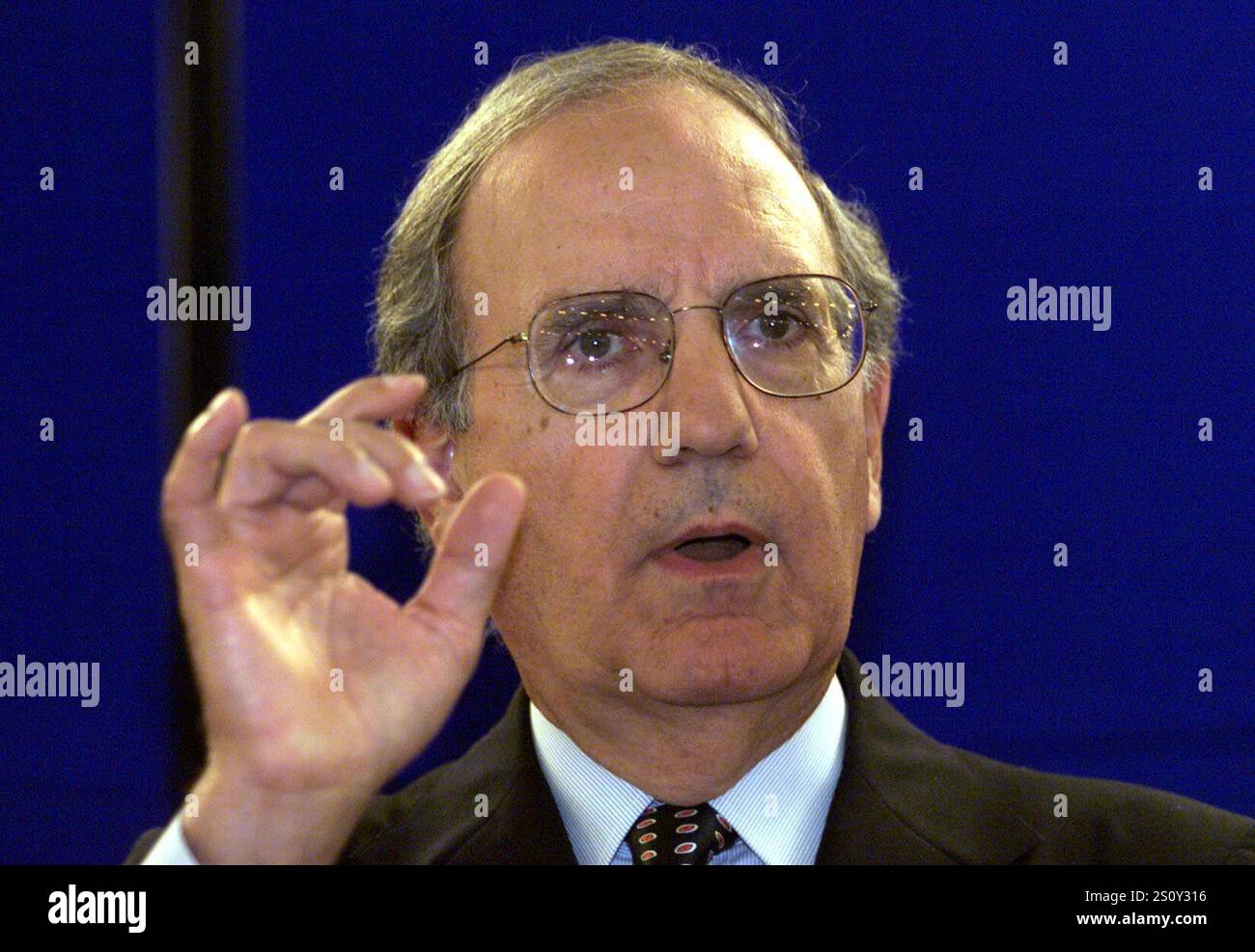 File photo dated 06/09/99 of former Senator George Mitchell at a press ...