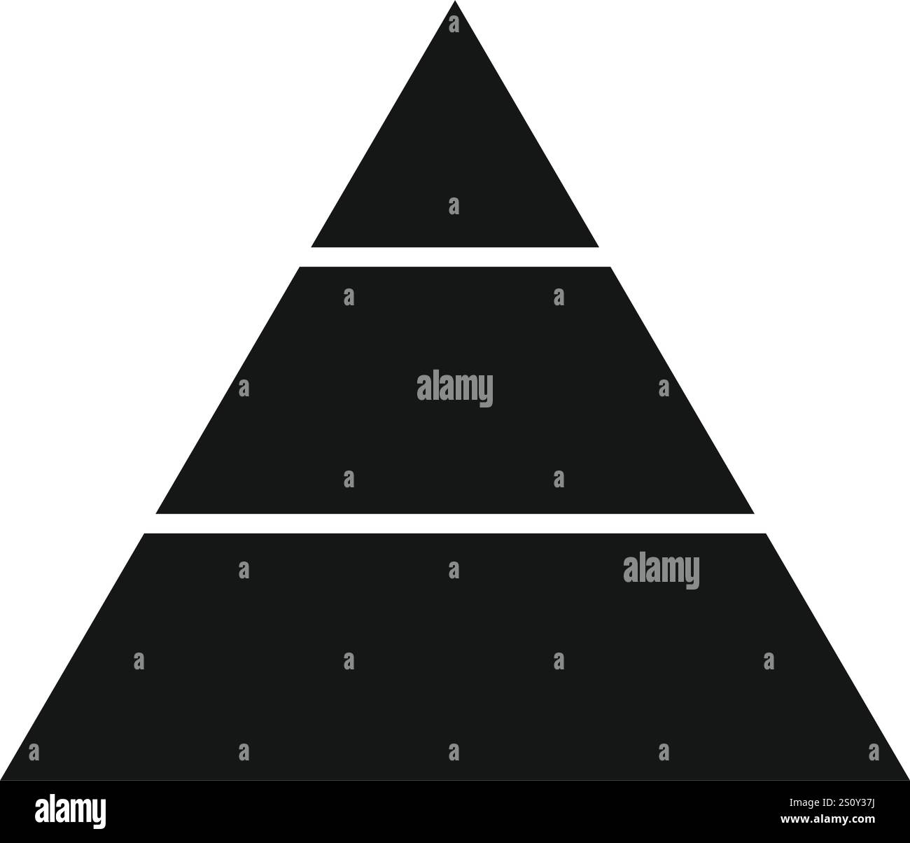 Levels of triangular pyramid. Triangle pyramid chart. Maslow layer ...