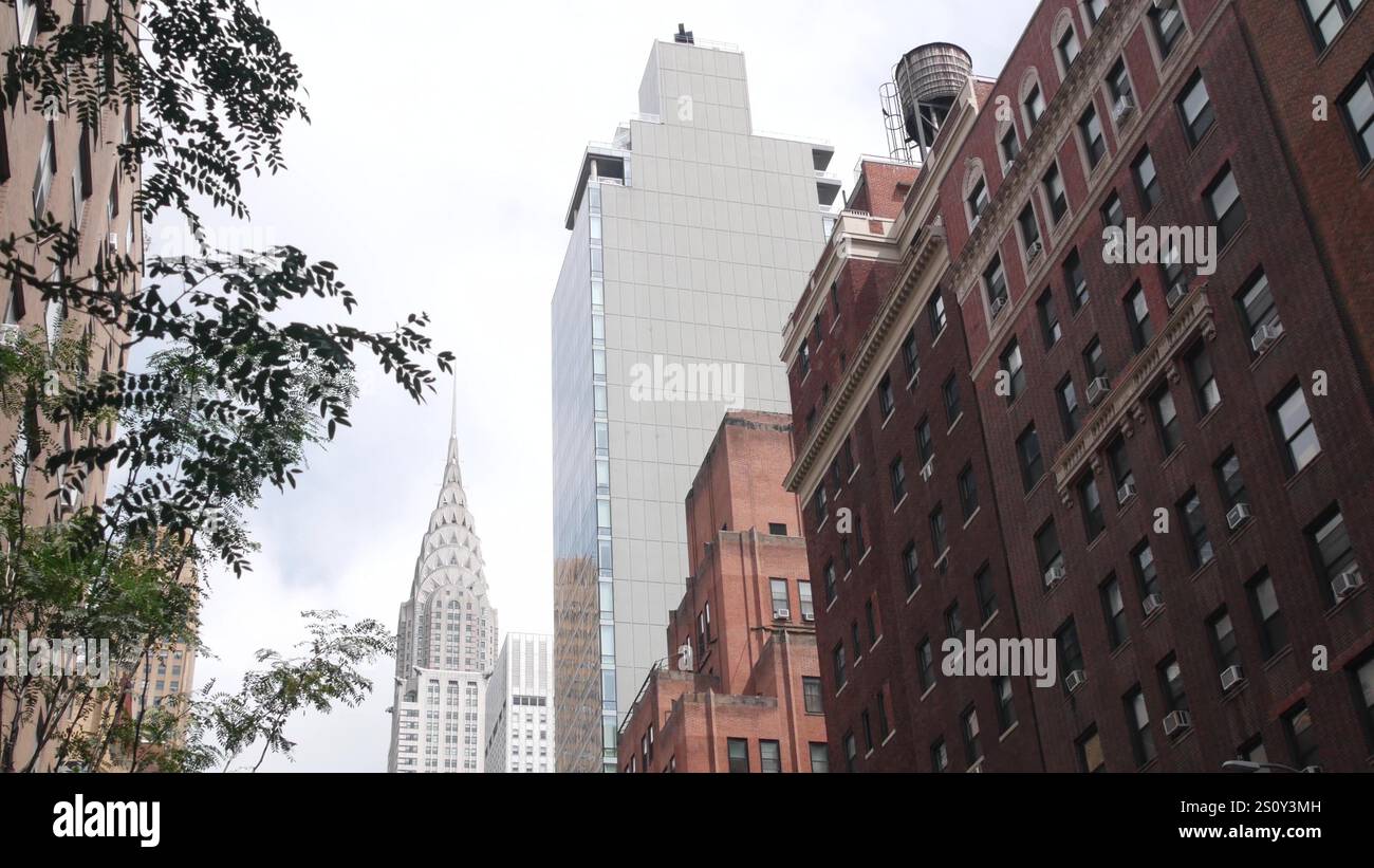 New York City Manhattan Midtown 42 street architecture. Chrysler ...