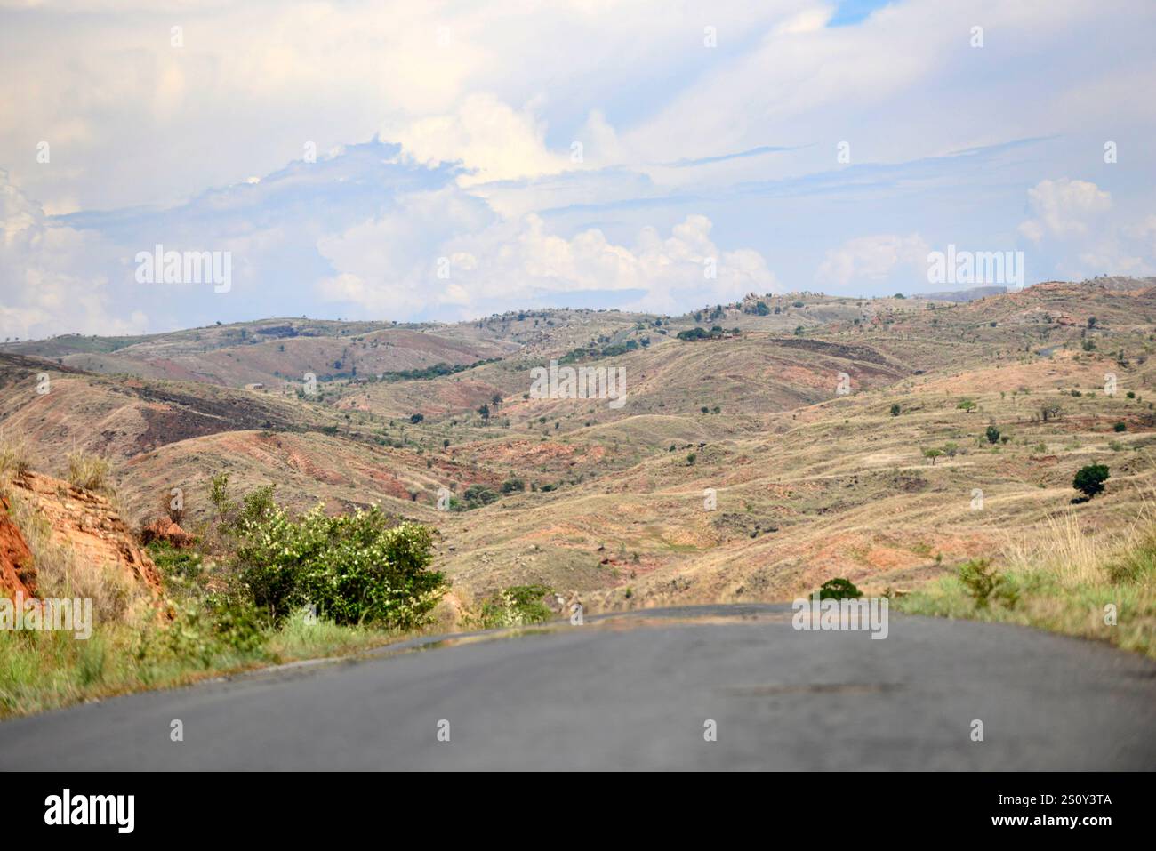 Beautiful landscapes in the Central Highlands in Madagascar Stock Photo ...