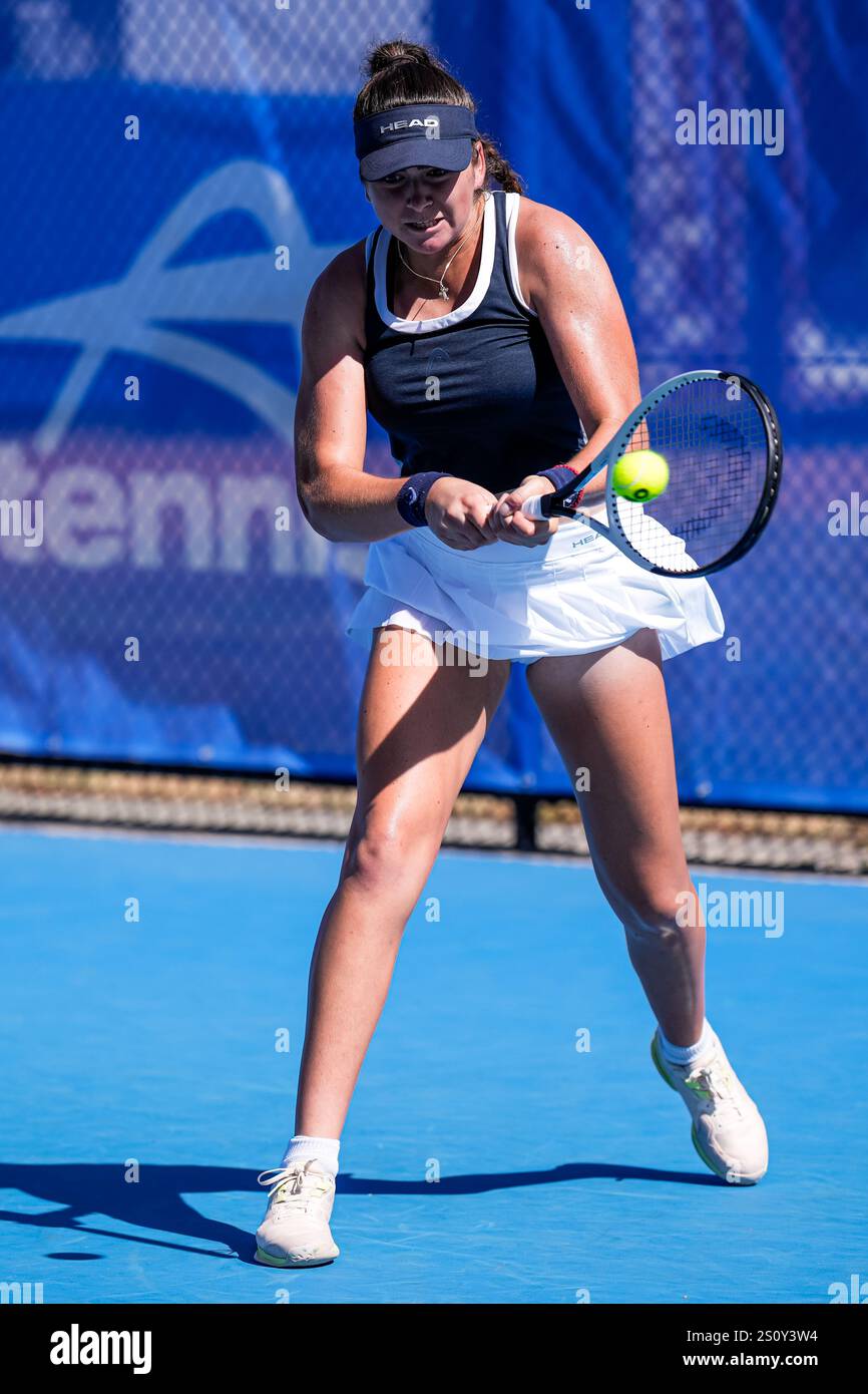 Canberra, Australia; 30th Dec 2024: Marina Stakusic of Canada is ...