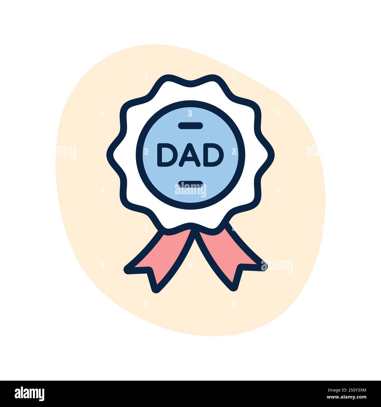 Best dad badge icon design isolated on white background Stock Vector ...