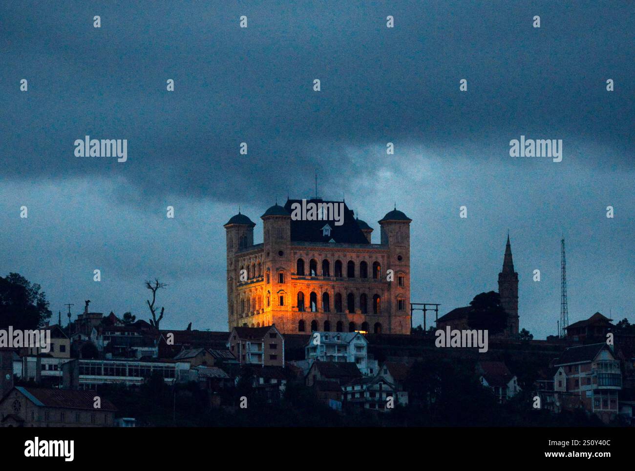 A view of the Rova Royal palace in Antananarivo, Madagascar Stock Photo ...