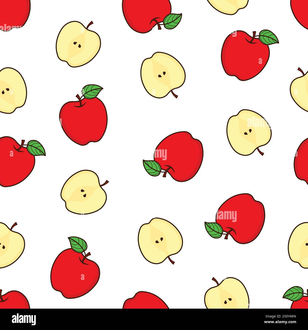 Seamless background ripe red Stock Vector Images - Alamy
