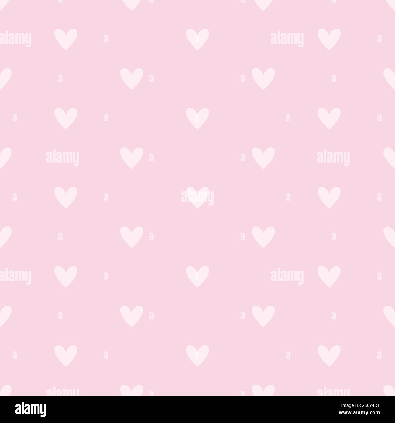 simple pink heart seamless pattern design, love background vector Stock ...