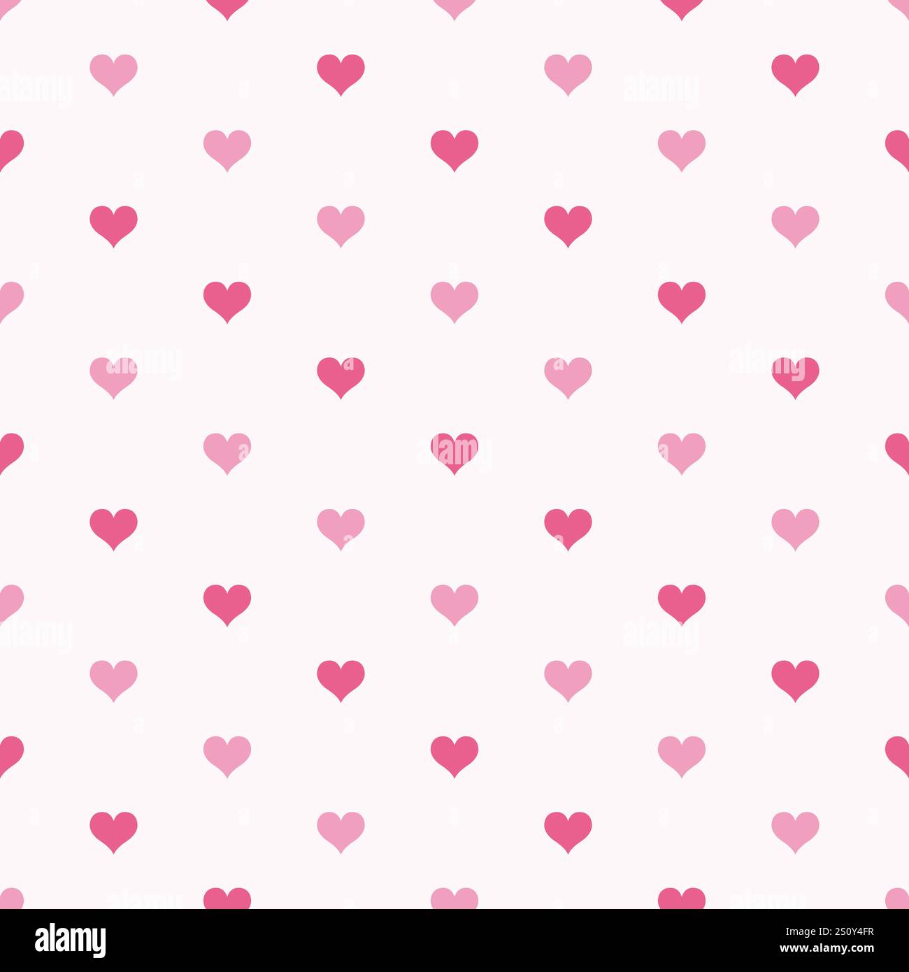 simple cute pink heart seamless pattern design, love background vector ...