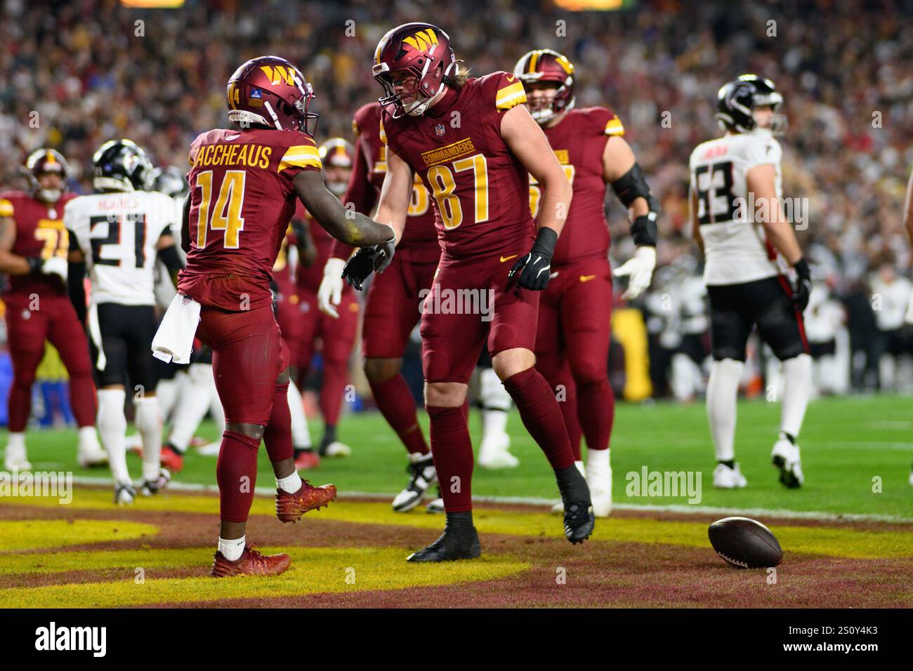 Landover, MD, USA. 29th Dec, 2024. Washington Commanders wide receiver ...