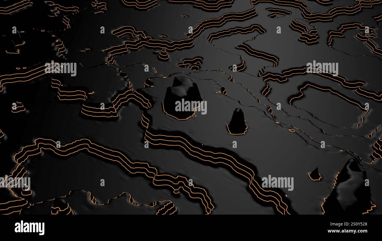Modern topography render hi-res stock photography and images - Alamy