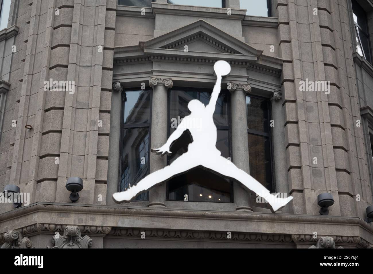 SHANGHAI, CHINA - DECEMBER 30, 2024 - The flagship store of Air-Jordan ...