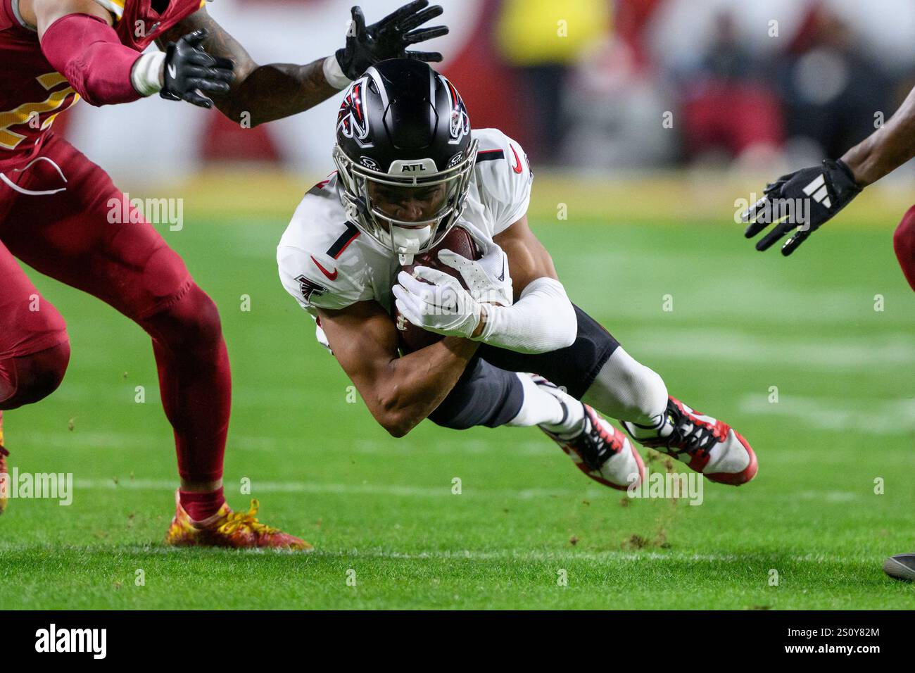Landover, MD, USA. 29th Dec, 2024. Atlanta Falcons wide receiver ...