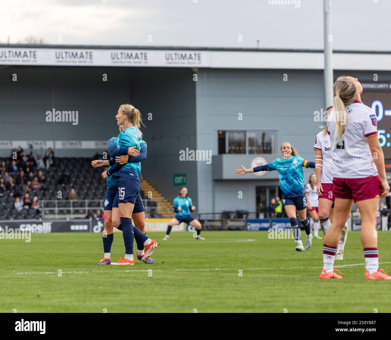 London City Lionesses against West Ham Utd Women in the Subway League ...