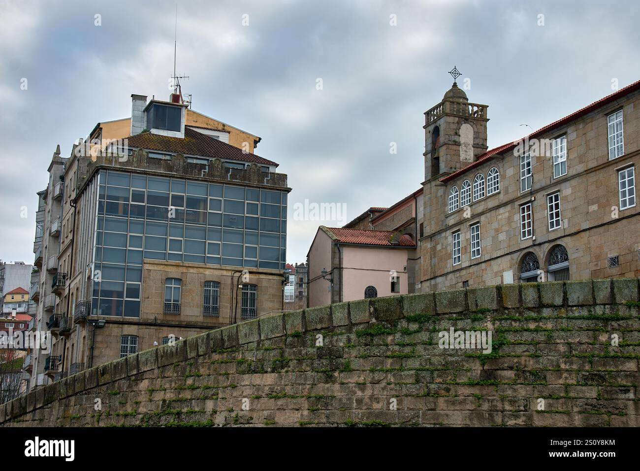 A picturesque view of the historic Casa de la Caridad San José in Vigo ...