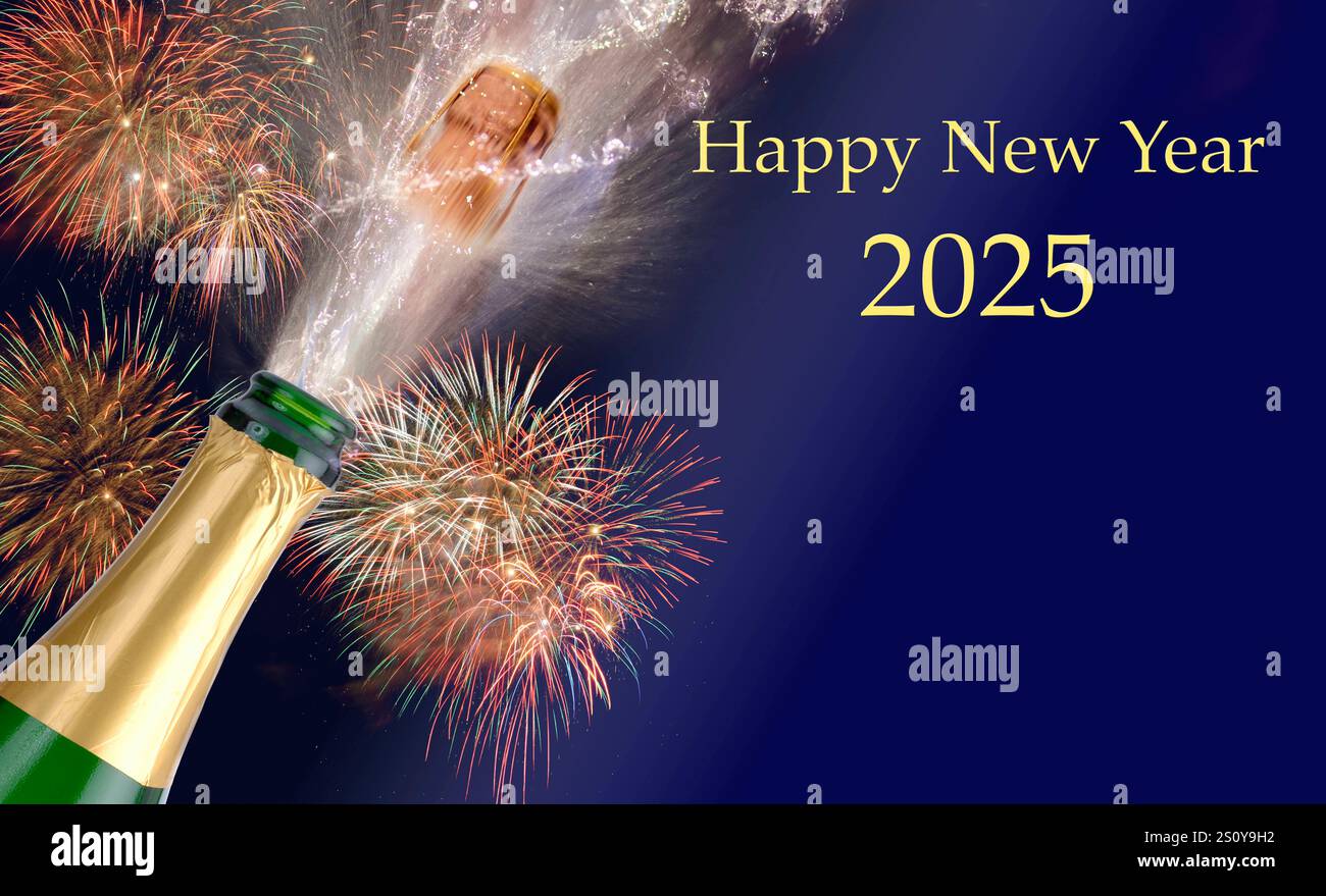 Neujahr 2025 Symbolfoto zu Neujahr und Jahreswechsel 2024/2025 mit ...