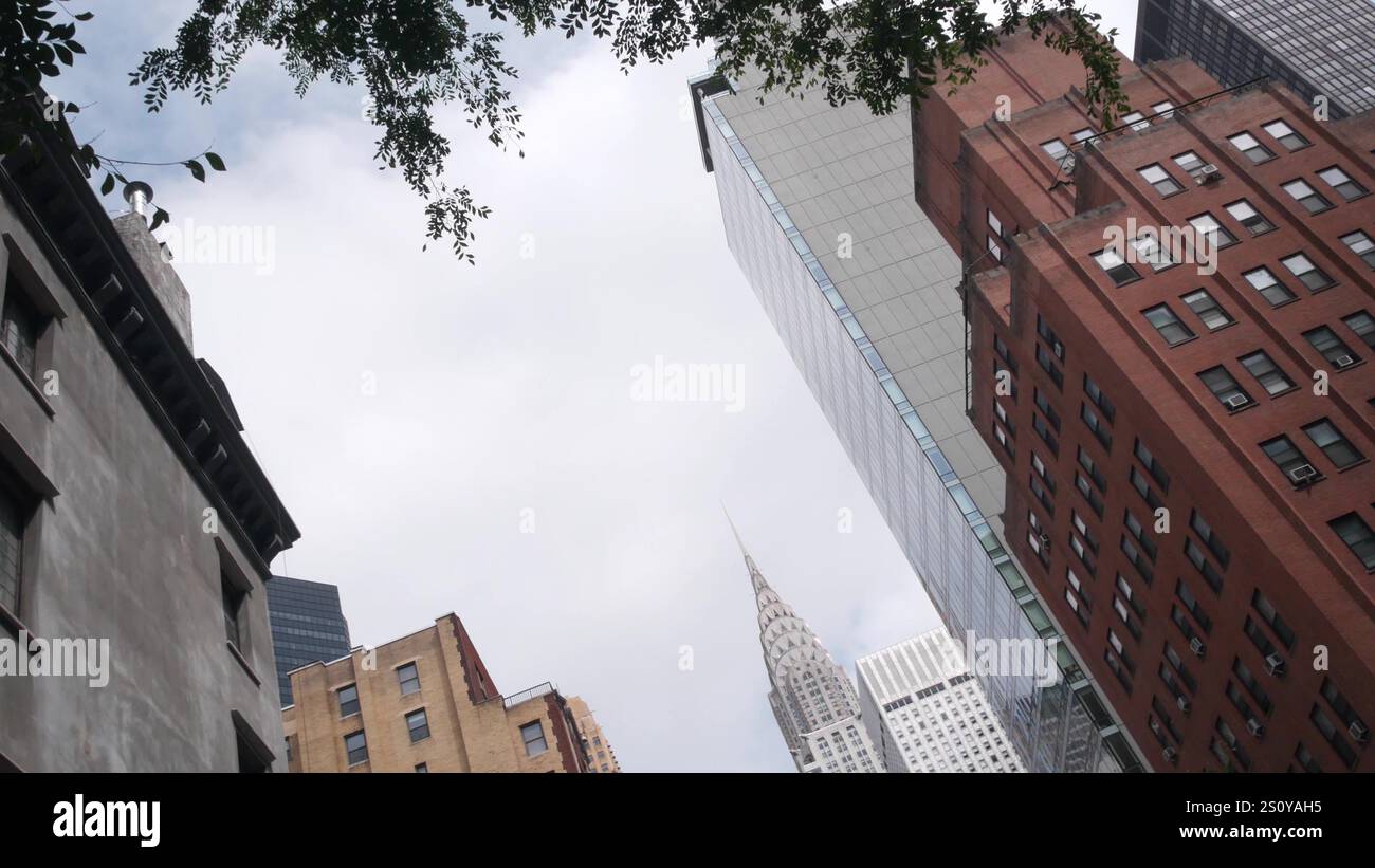 New York City Manhattan Midtown 42 street architecture. Chrysler ...
