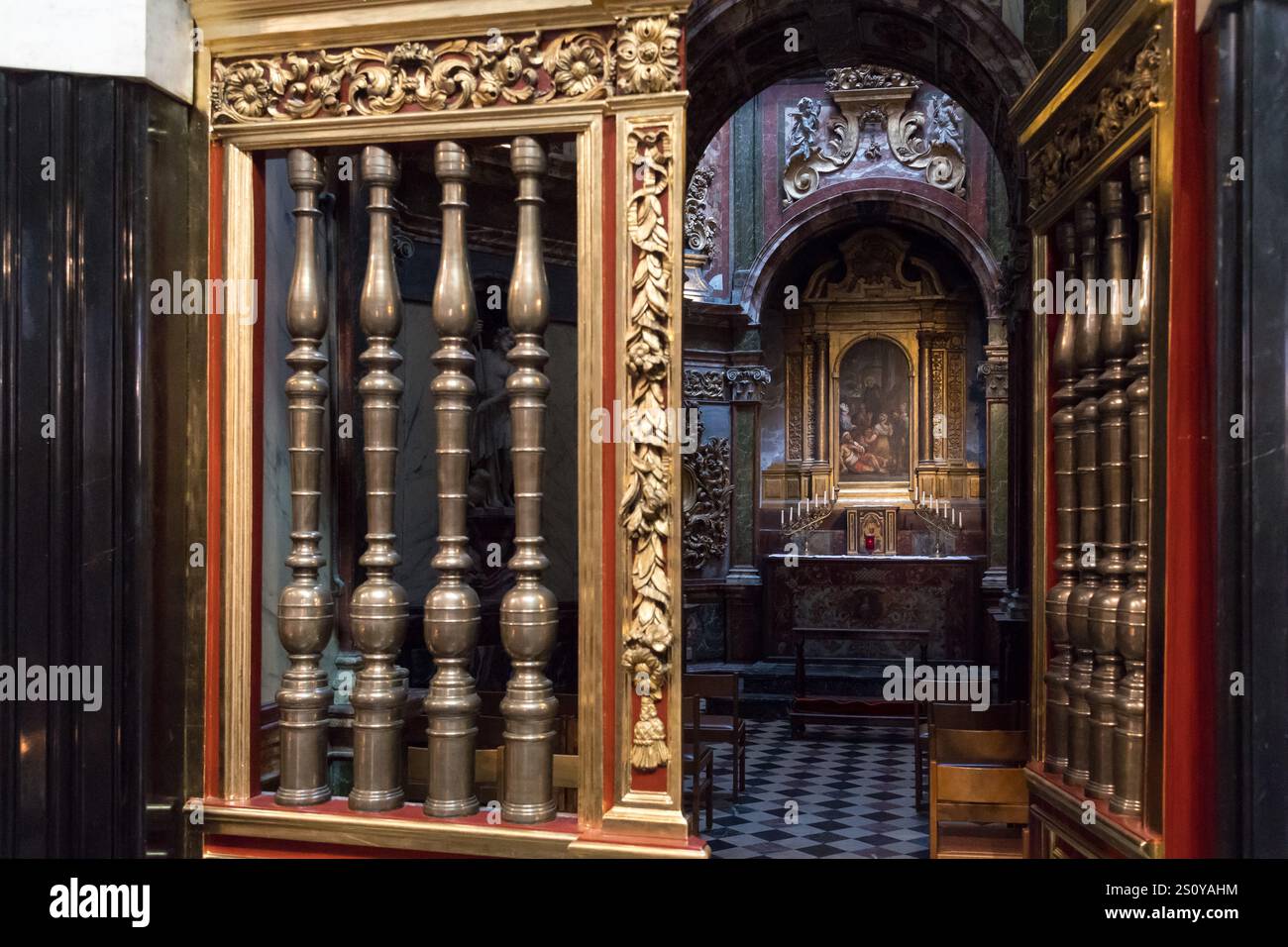Entrance to the Baroque Chapel of St. Ursula from XVII century in ...