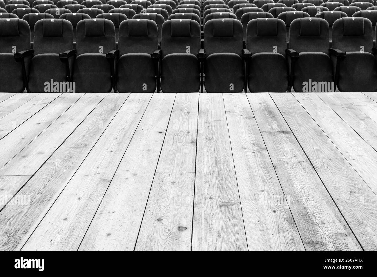 Theatre audience view from stage Black and White Stock Photos & Images ...