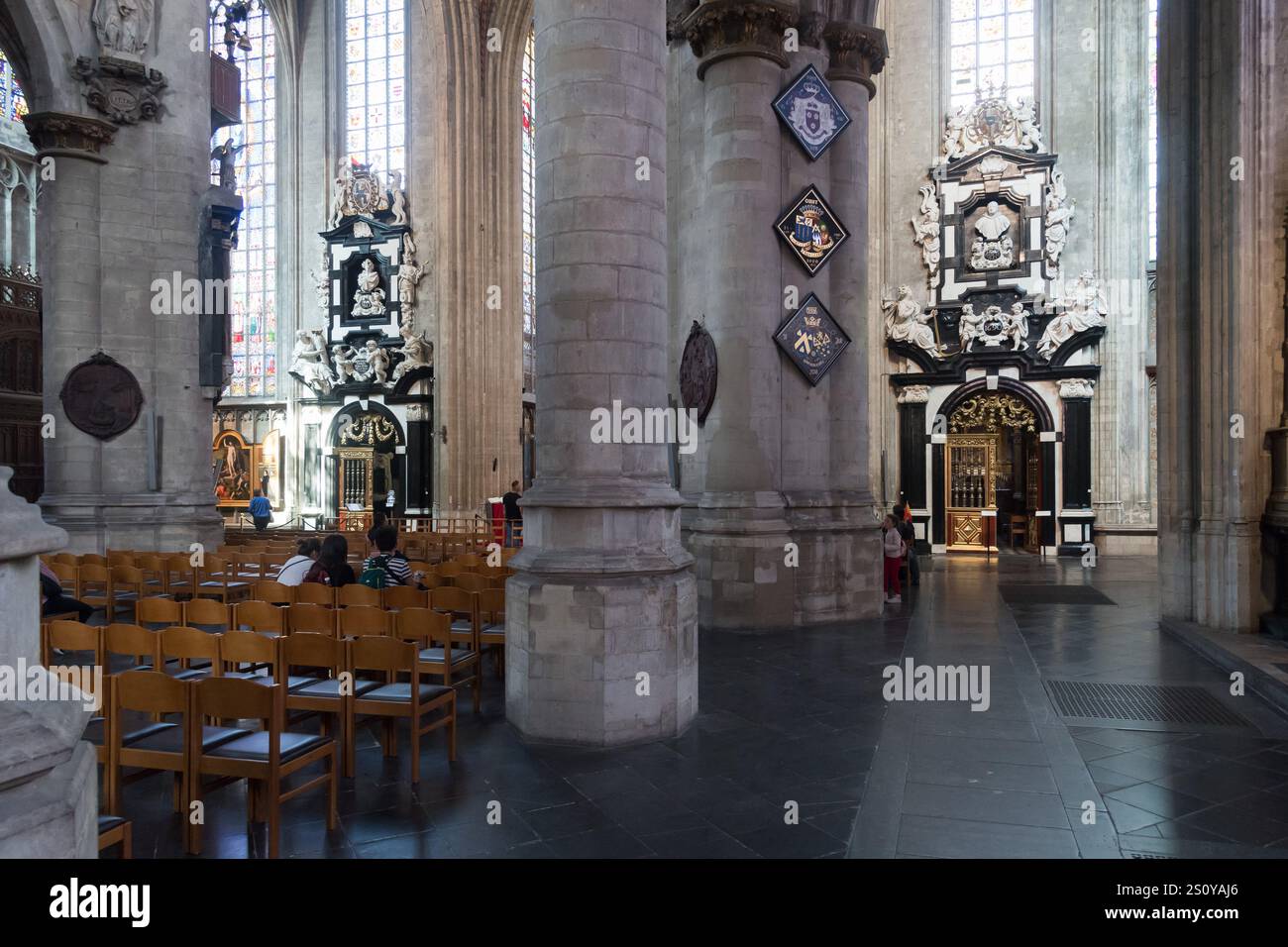 Entrance to the Baroque Chapel of St. Ursula from XVII century and ...