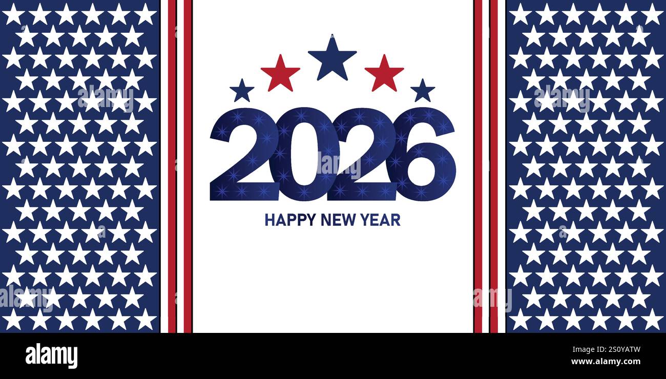 Happy New Year 2026. Festive background for your design. Vector illustration Stock Vector Image ...