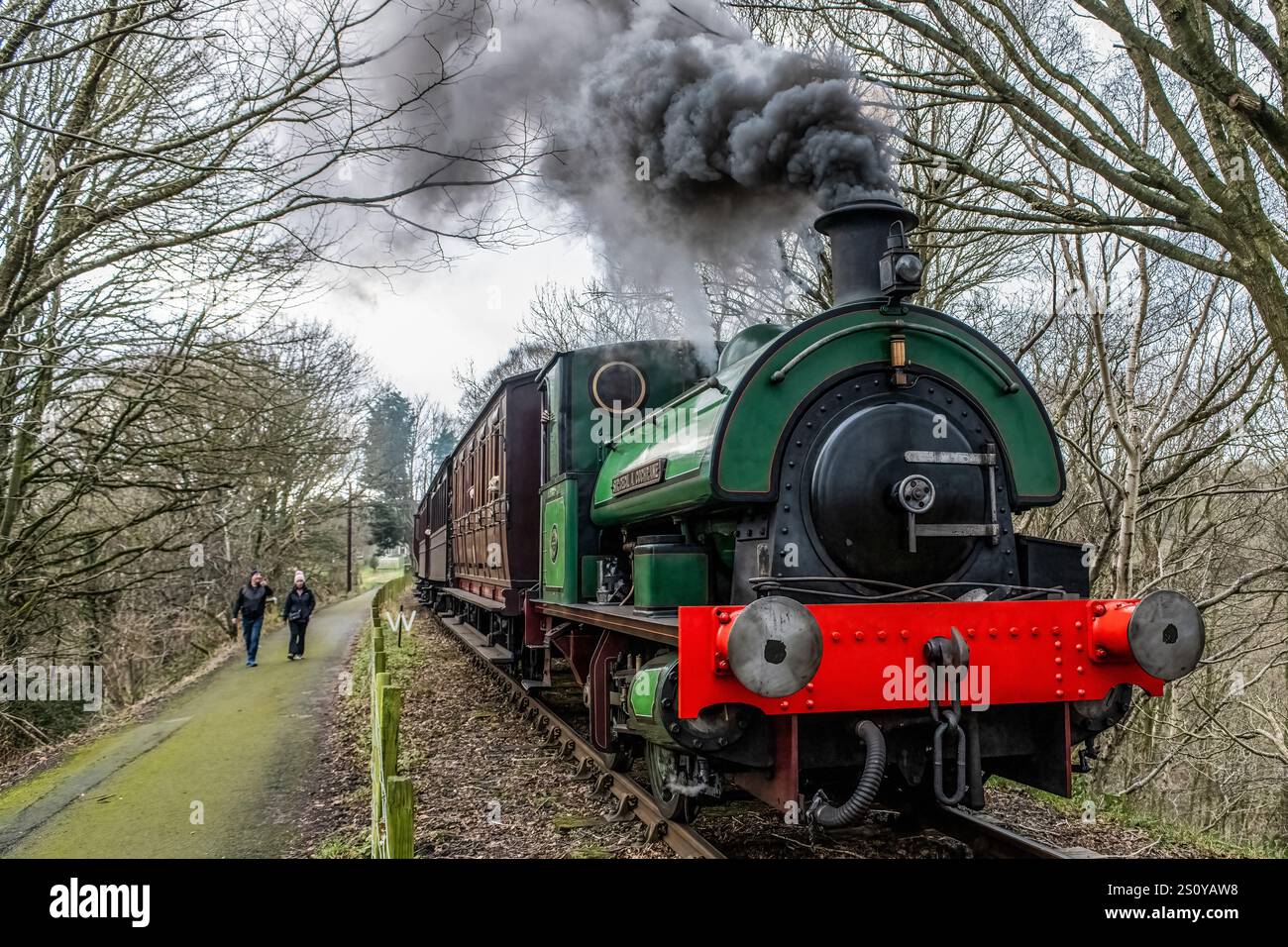 Steam at Tanfield Railway Stock Photo - Alamy