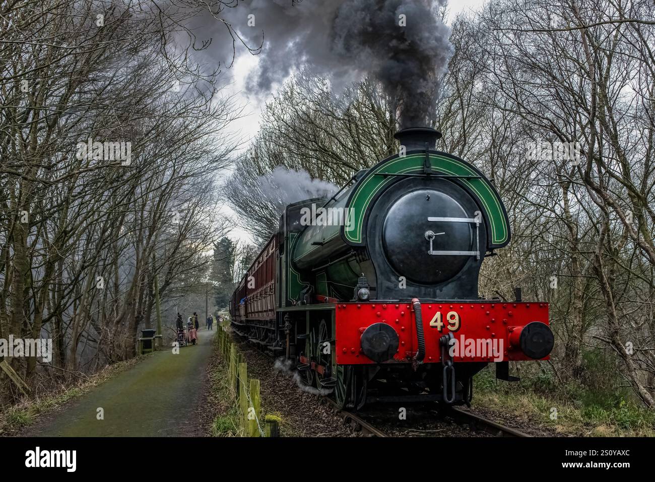 Steam at Tanfield Railway Stock Photo - Alamy