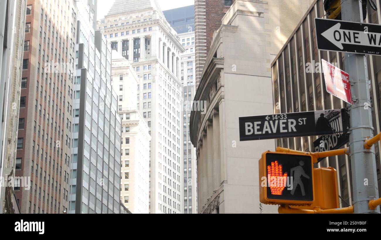 New York City, United States. Manhattan Downtown Financial District ...