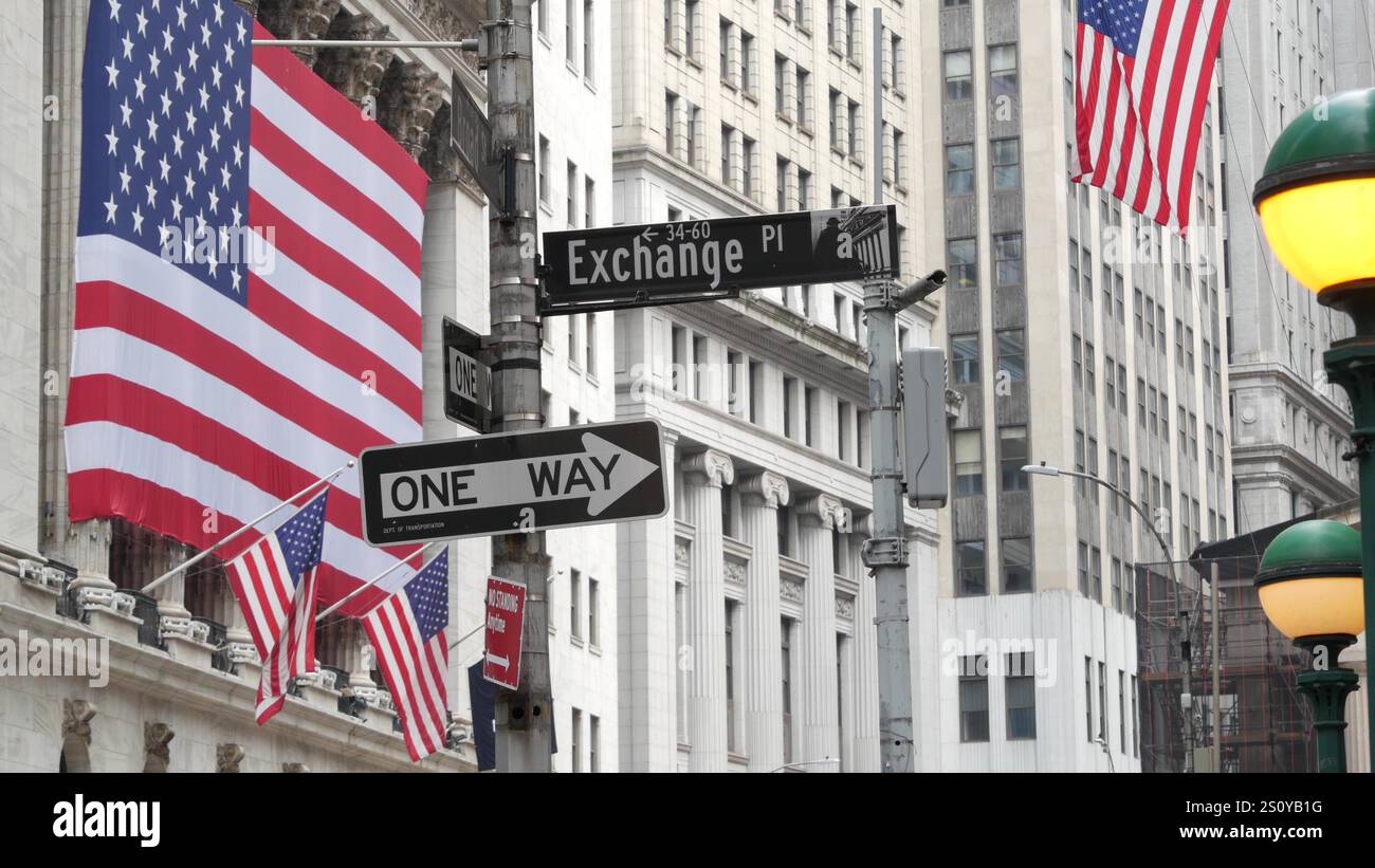 New York City, United States. Lower Manhattan Downtown Financial ...