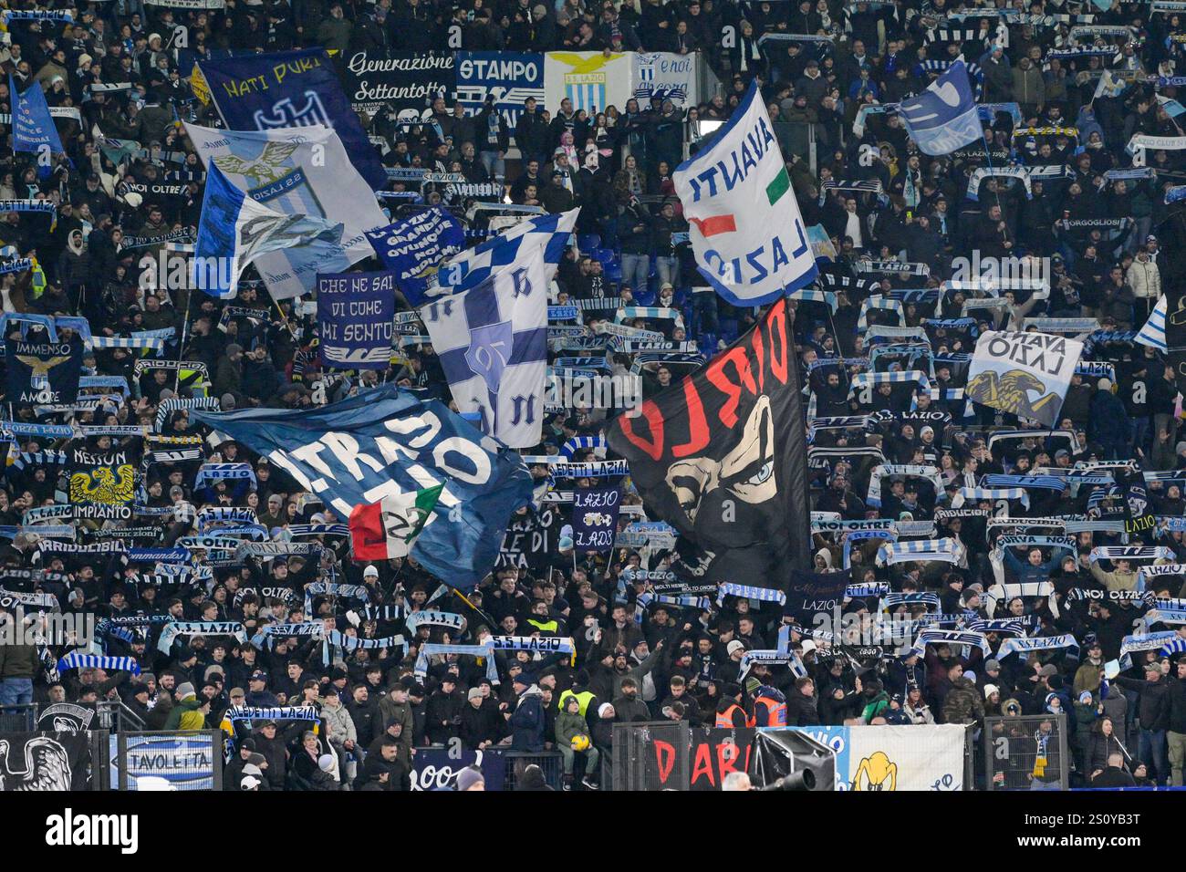 Roma, Italia. 28th Dec, 2024. SS Lazio supporter during the Serie A ...