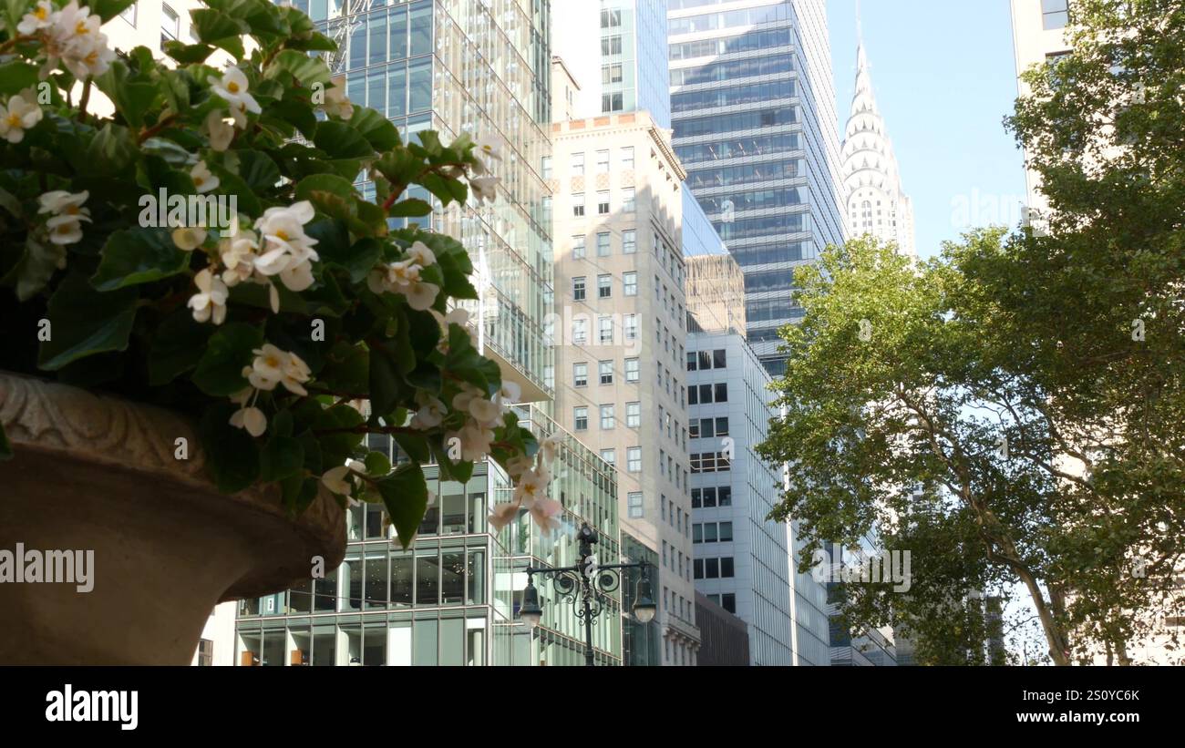 New York City Manhattan Midtown 42 street architecture. Chrysler ...