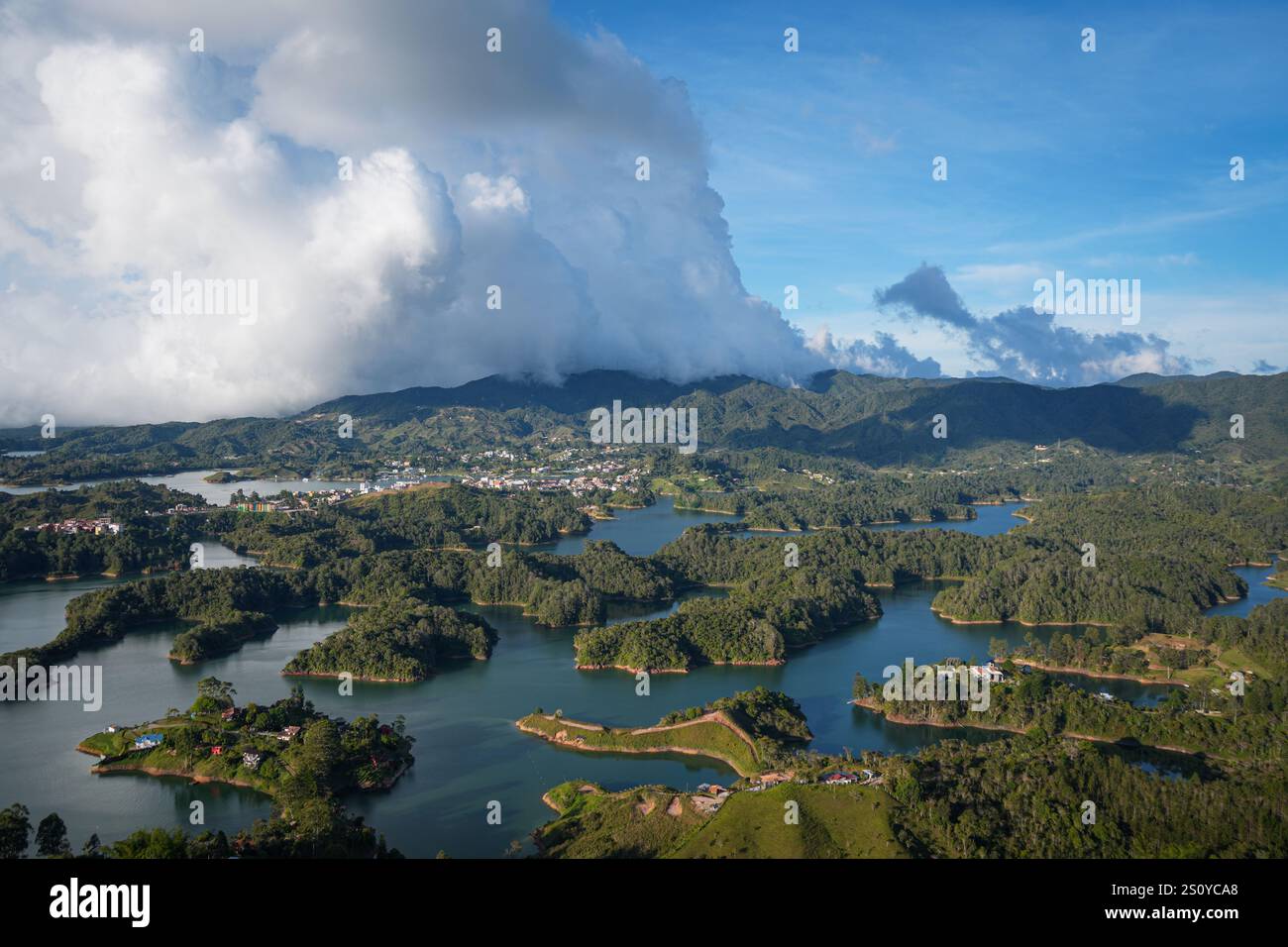 Lake Landscape in Colombia - Guatapé, South America Stock Photo - Alamy