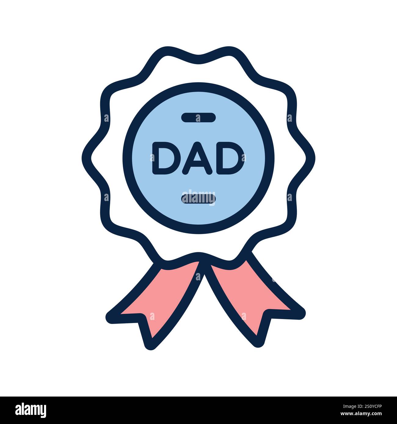 Best dad badge icon design isolated on white background Stock Vector ...