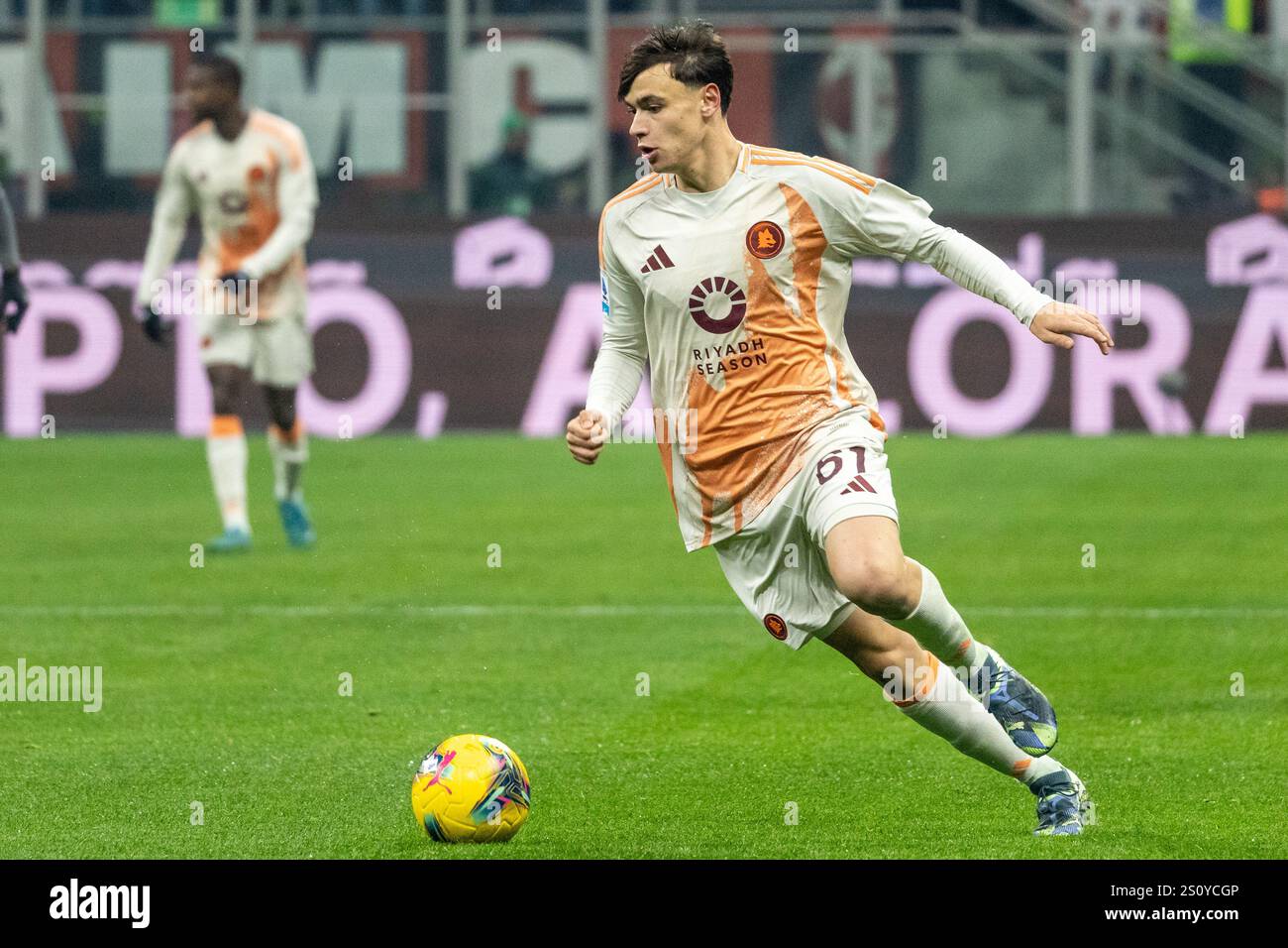 Milan december 29 2024, Niccolò Pisilli as roma during serie A match Ac Milan vs As Roma - Milan ...