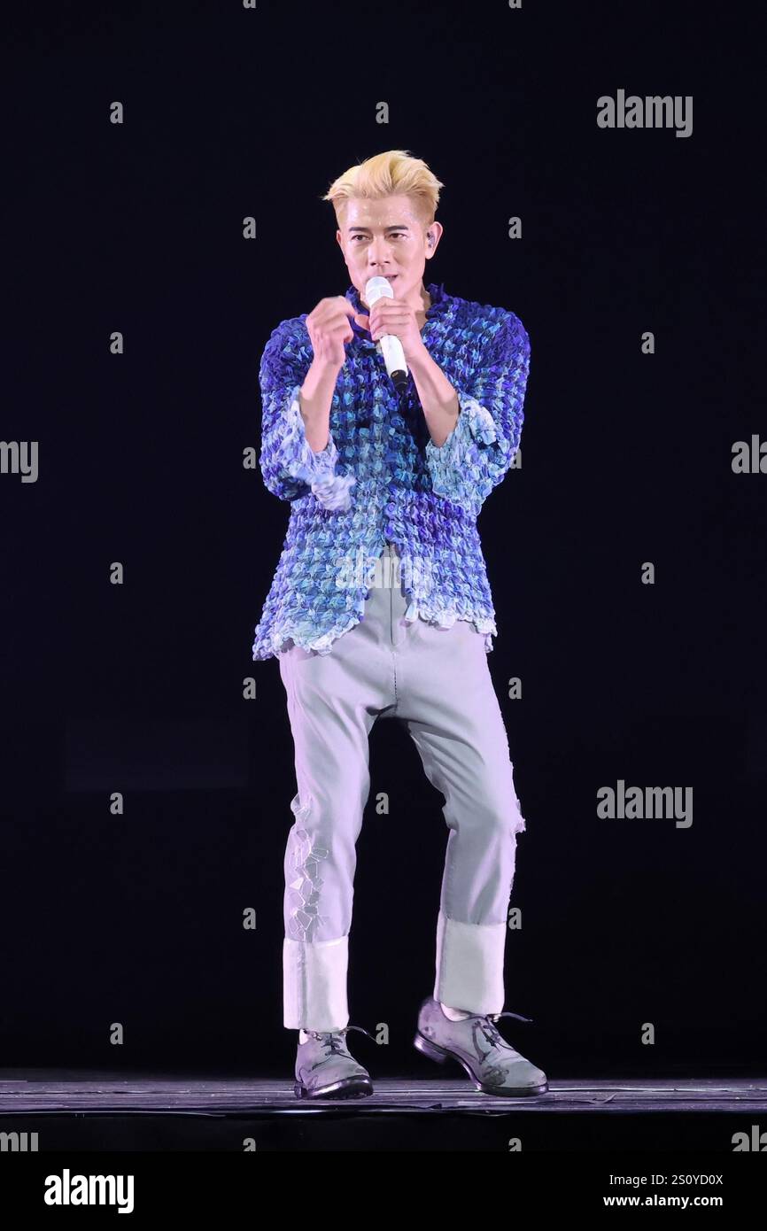 Hong Kong singer, dancer and actor Aaron Kwok holds a concert in Taipei ...