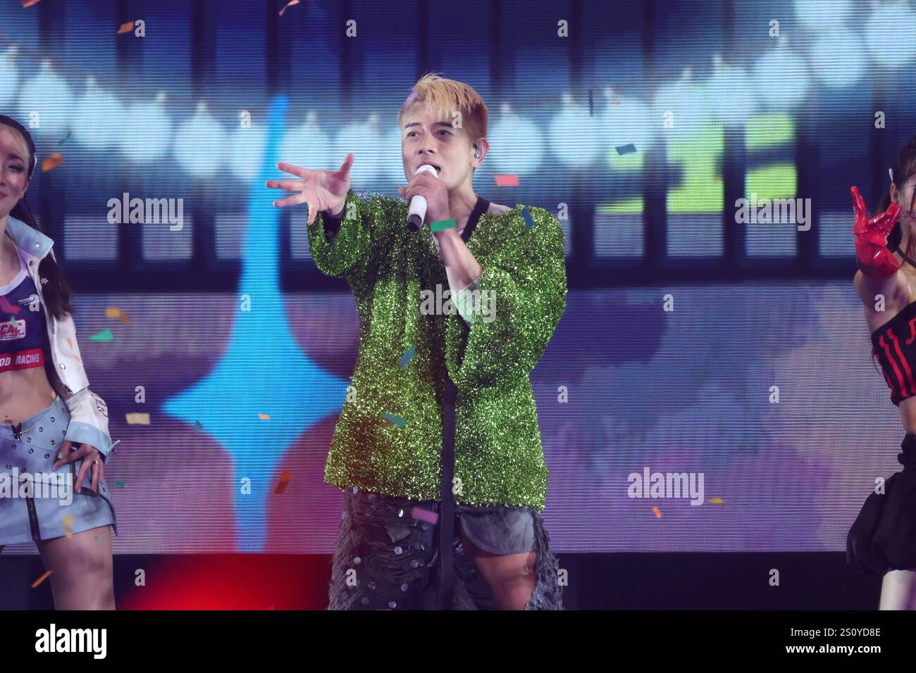 Hong Kong singer, dancer and actor Aaron Kwok holds a concert in Taipei ...