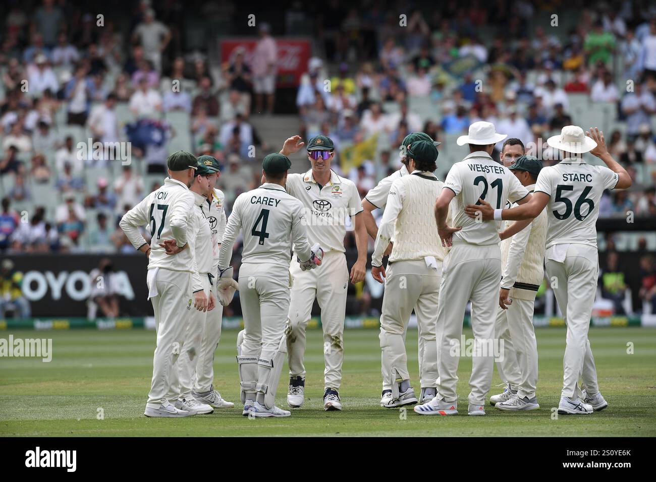 MELBOURNE AUSTRALIA. 30th Dec 2024. Pictured: Australia Cricket Team ...