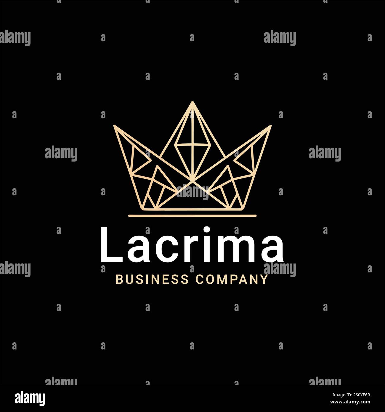 Handcrafted crown logo hi-res stock photography and images - Alamy