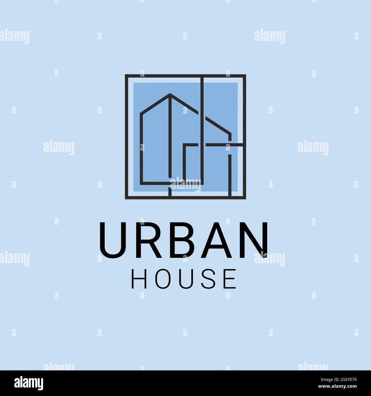 Dynamic urban house logo hi-res stock photography and images - Alamy