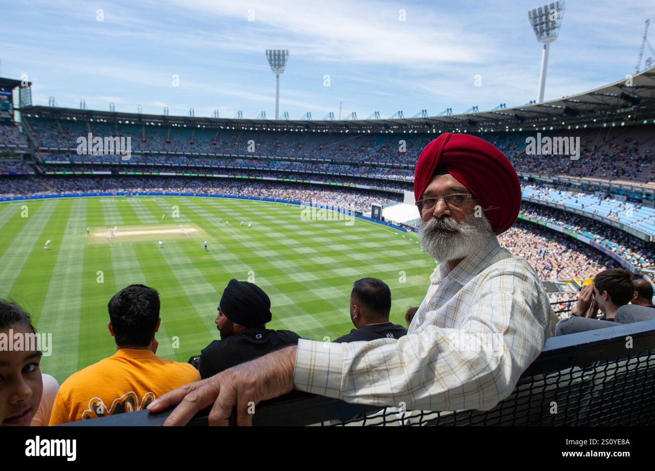 MELBOURNE AUSTRALIA. 30th Dec 2024. Pictured: An older Indian male ...