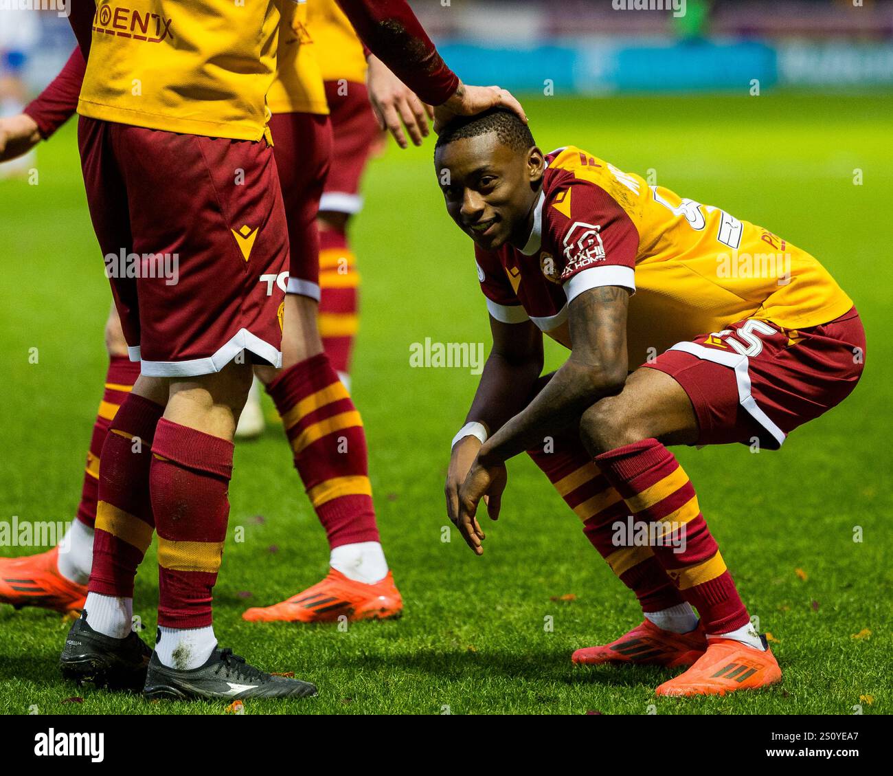Motherwell, Scotland. 29 December 2024. Tawanda Maswanhise (55 ...