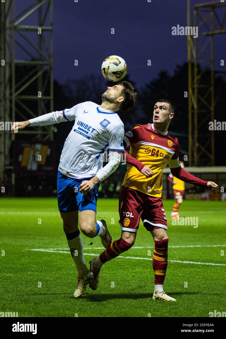 Motherwell, Scotland. 29 December 2024. Lennon Miller (38 - Motherwell ...